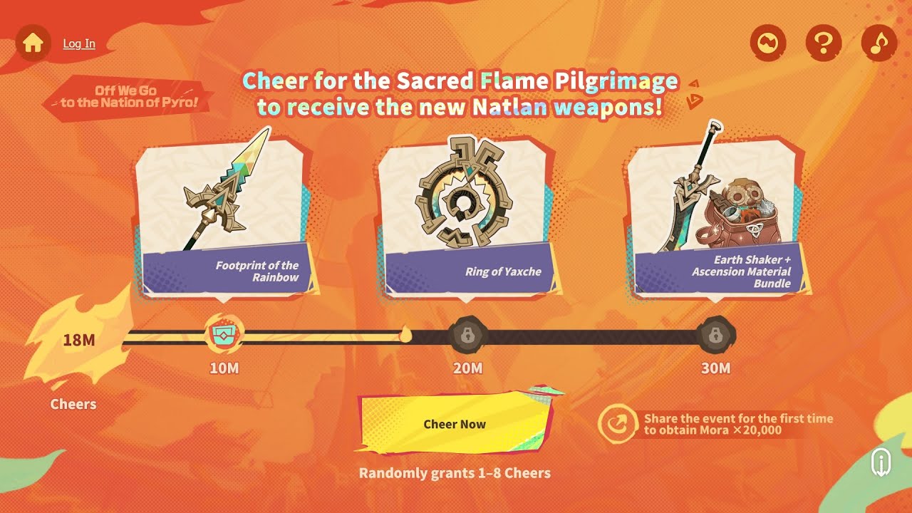 [Genshin Impact] Cheer to receive the new Natlan Weapons! - YouTube