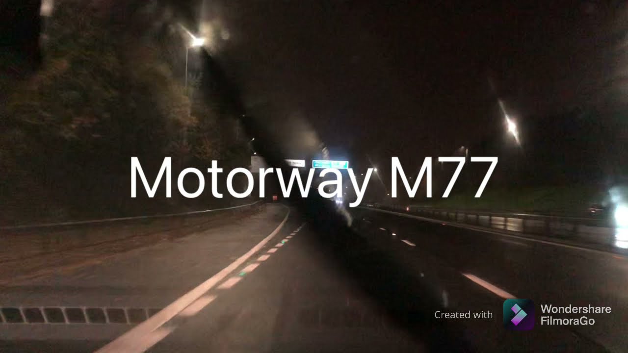 Road To Glasgow Motorway M77 and M74 - YouTube