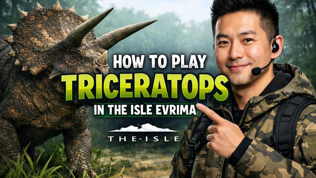 How to PLAY Triceratops in The Isle Evrima (Step by Step) - YouTube