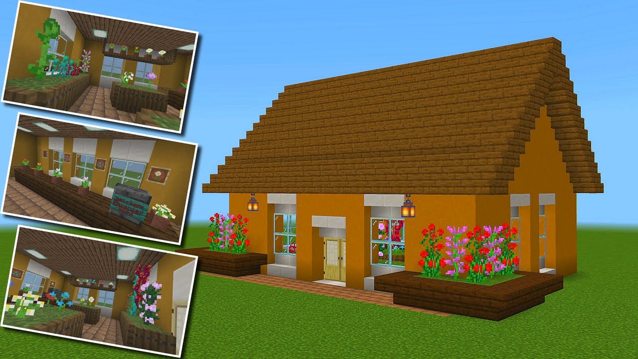 Como fazer uma LOJA FLORICULTURA no Minecraft - YouTube