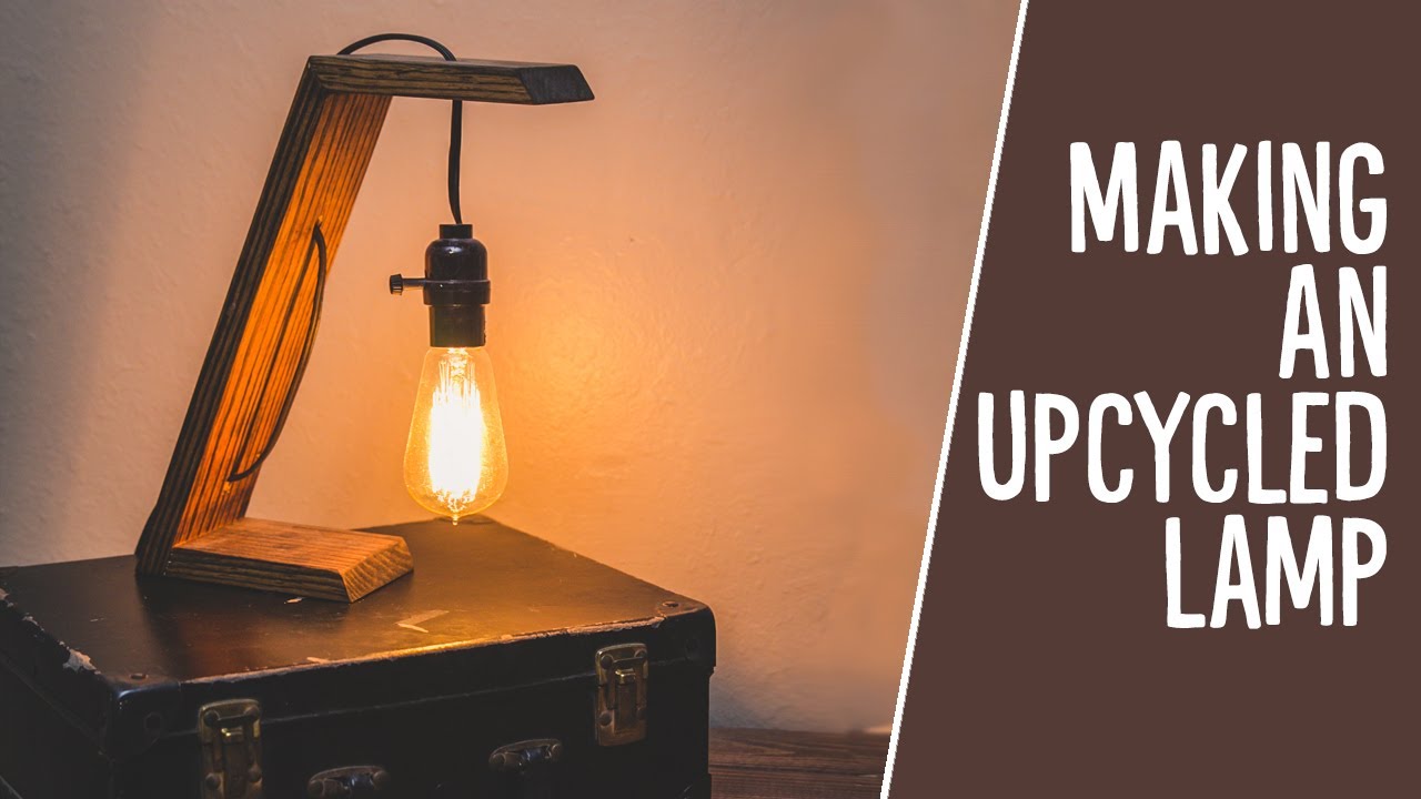 DIY Lamp From Recycled Materials // Trash To Treasure! - YouTube