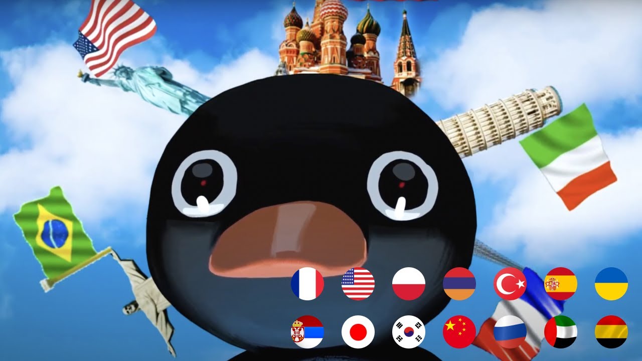 Pingu says "Noot Noot" in different languages meme - YouTube
