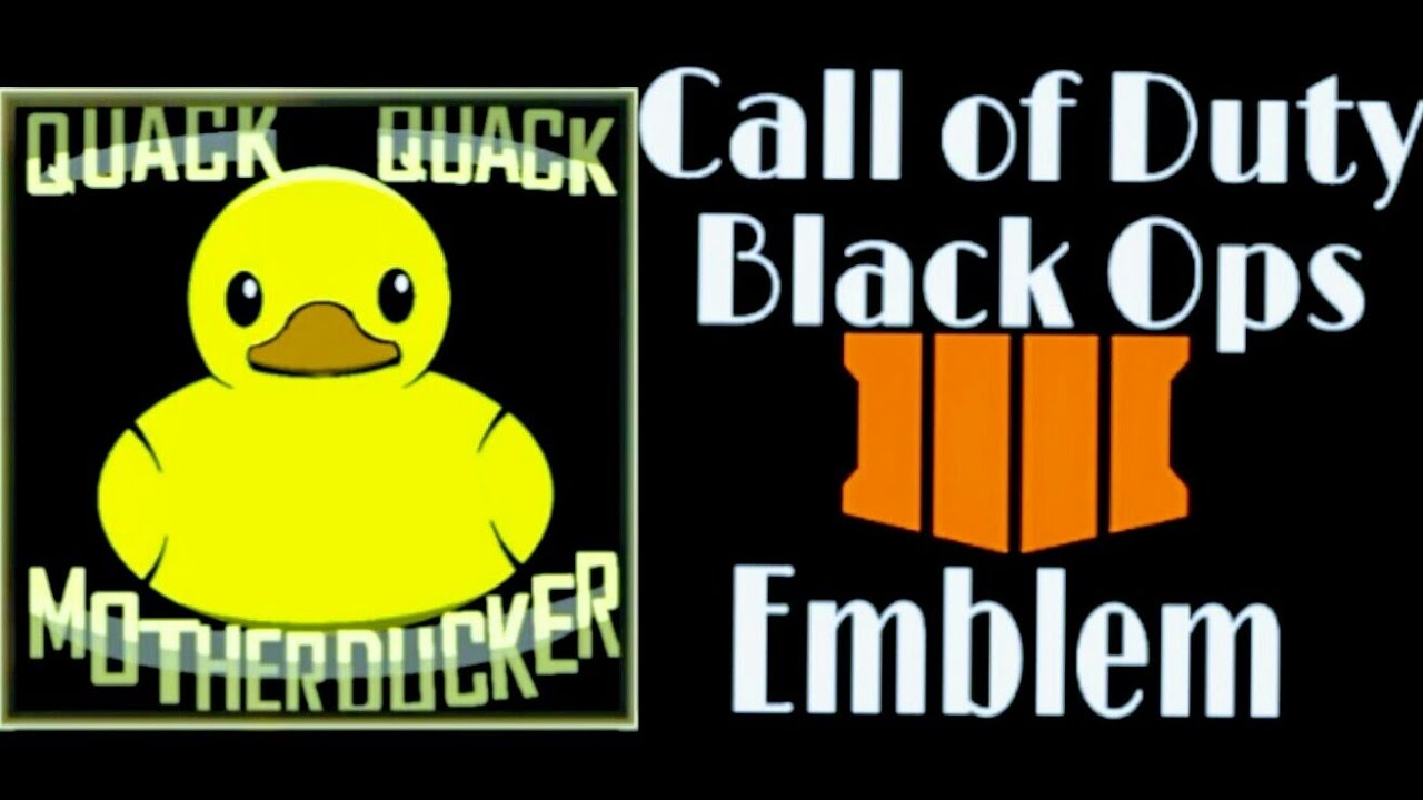 Black Ops 4 Cod Bo4 Emblem Easy Tutorial - YouTube