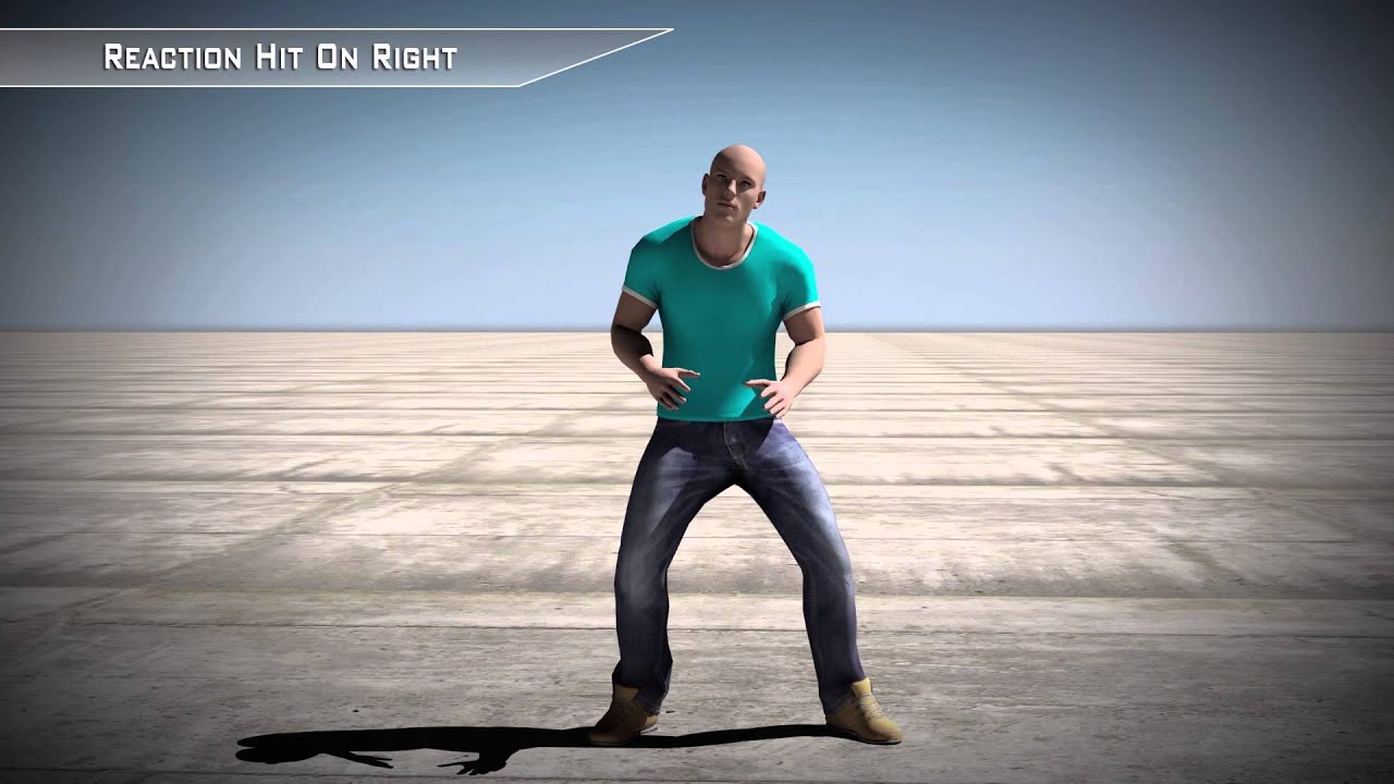 Reaction Hit On Right - 3d Motion Capture FBX - YouTube