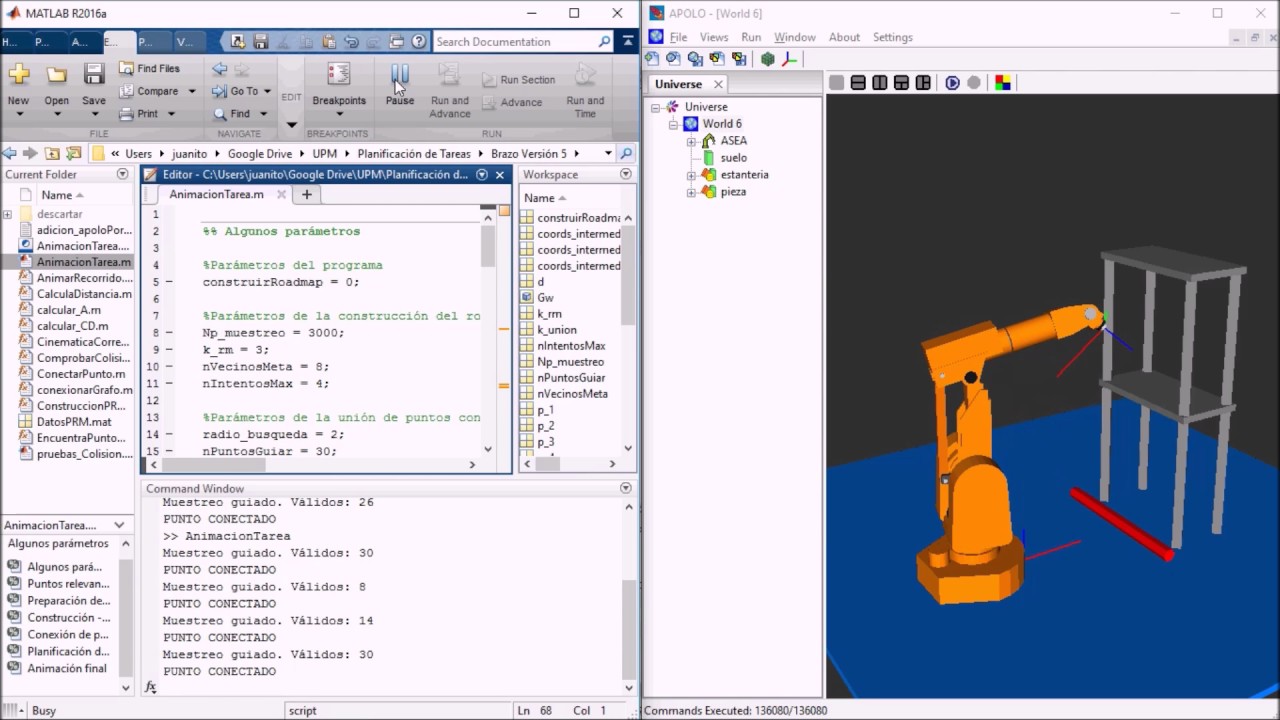 PRM Motion Planning for 6-DOF Manipulator - YouTube