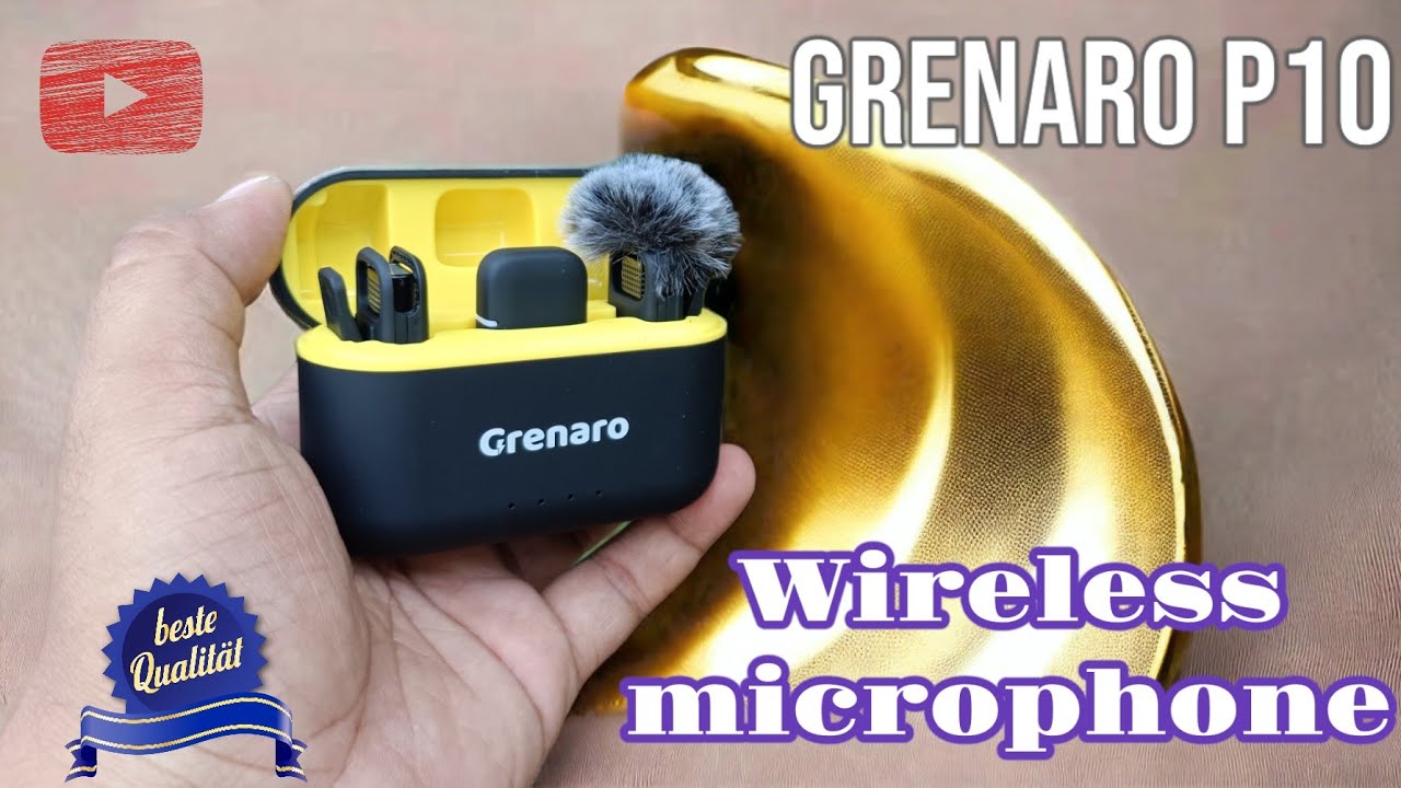 GRENARO P10 Wireless Microphone || Best Wireless mic for YouTube videos ...