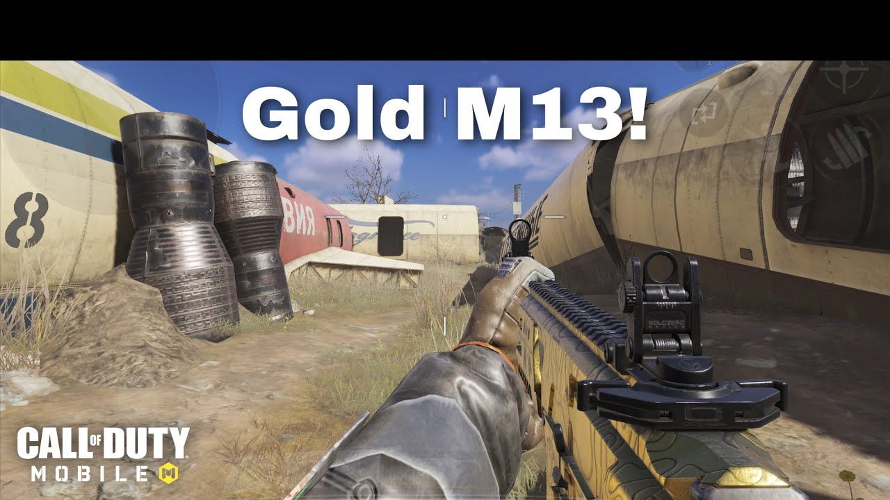 Unlocking The Gold Camo for the New M13 AR In Call of Duty: Mobile ...
