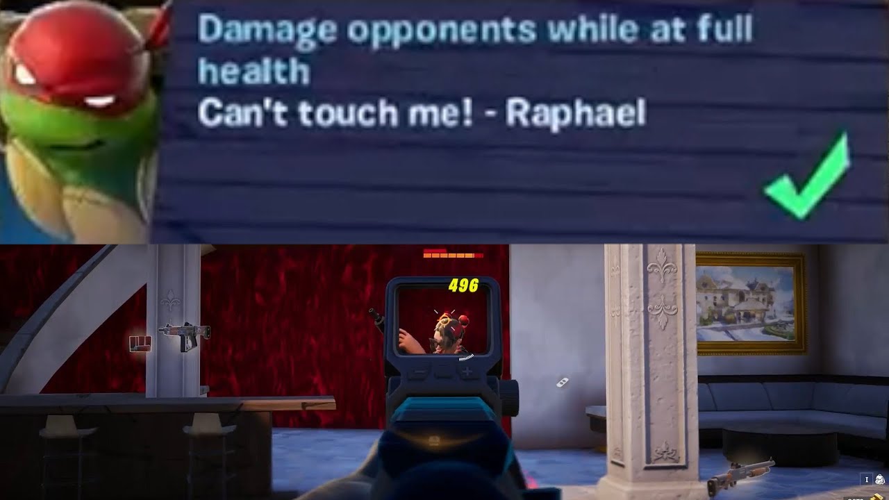 Damage opponents while at full health Fortnite - YouTube