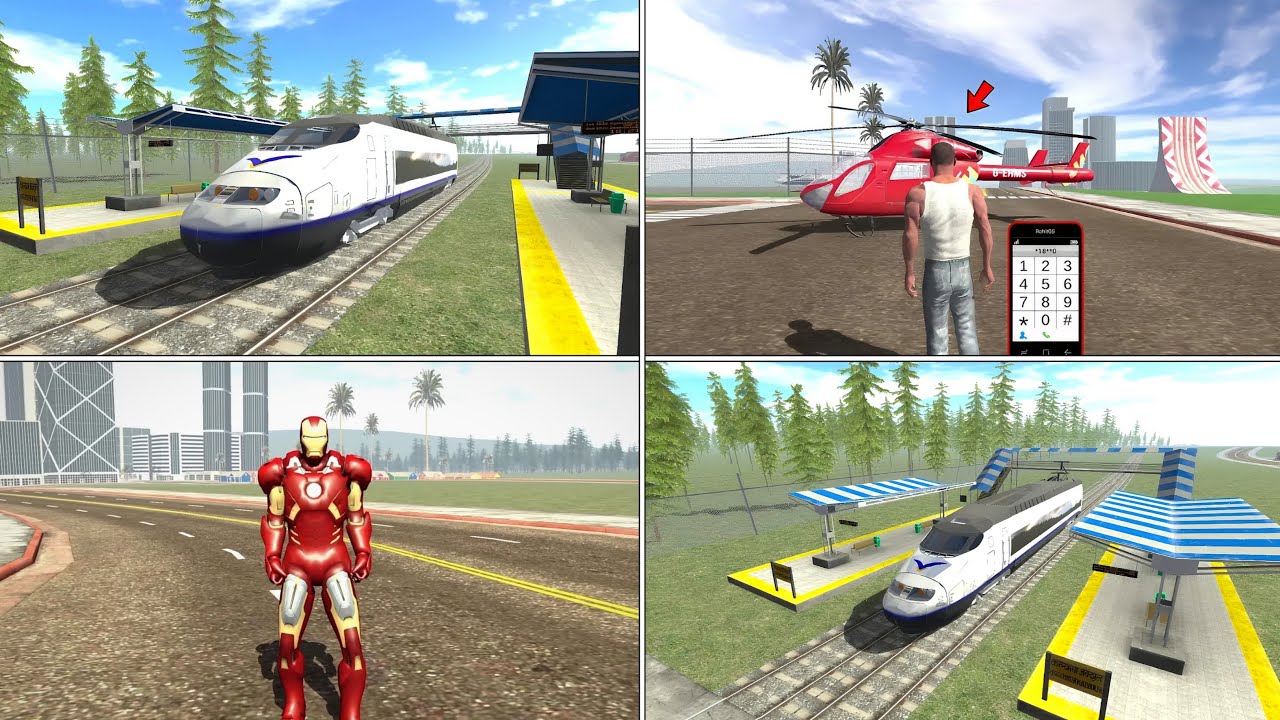 Finally New Train Cheat Code | Indian Bike Driving 3D | New Update New Helicopter | Rj Shakti ...