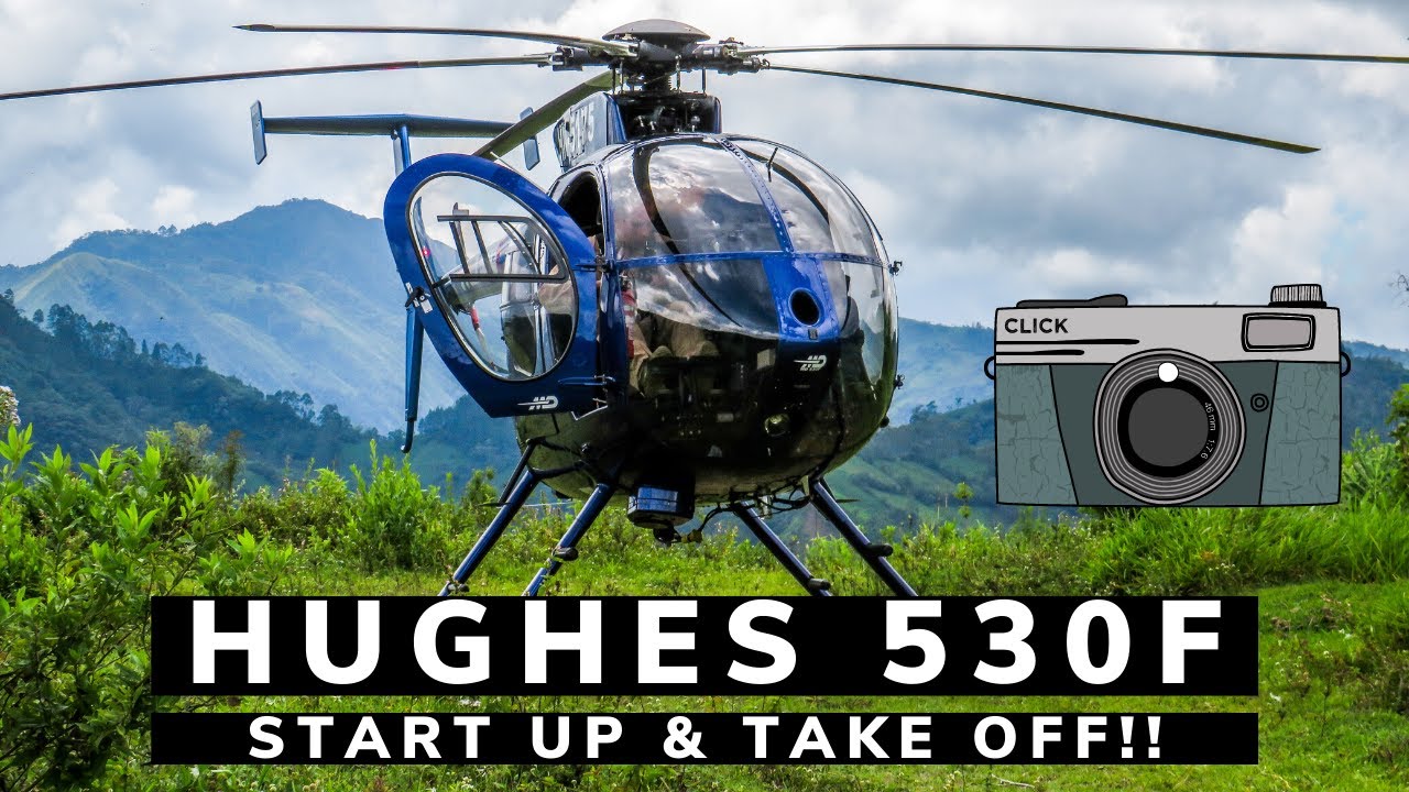 HUGHES 530F // HUGHES 369F // START UP AND TAKE OFF // SIS HELICOPTERS ...