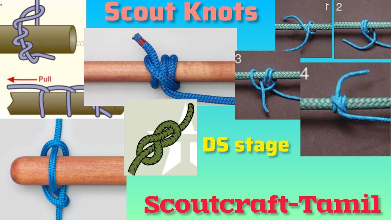 Knots | Dwitya sopan knots in one video | Scoutcraft-Tamil - YouTube