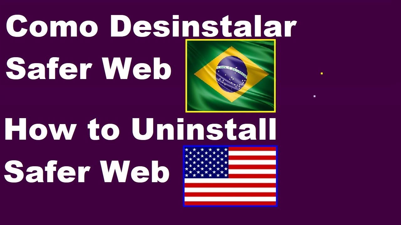 Como Desinstalar Safer Web - How to Uninstall Safer Web - YouTube