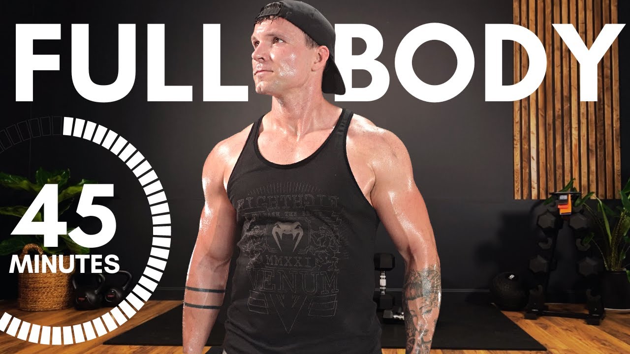 45 MIN DYNAMIC FULL BODY DUMBBELL WORKOUT | BUILD & BURN - YouTube