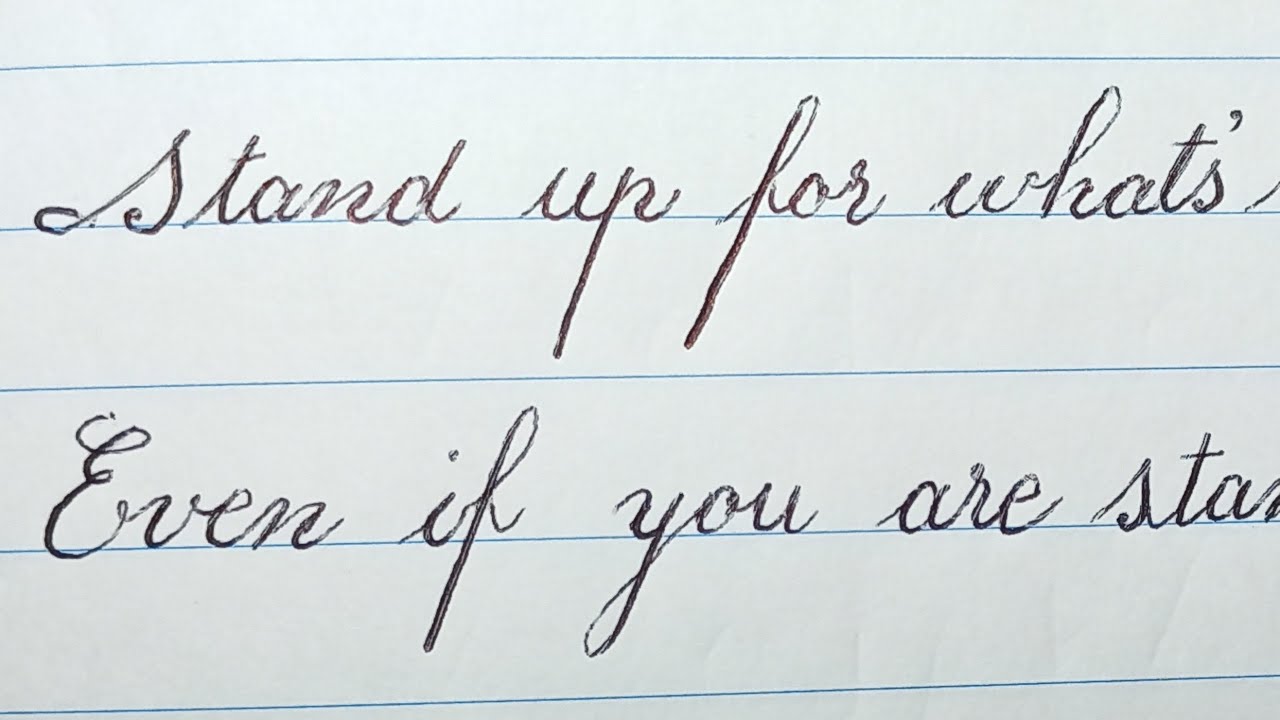 How To Write Best and Neat Calligraphy | English Handwrting # ...