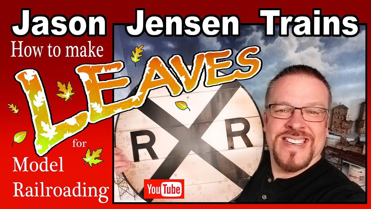 Making leaves for your model railroad layout or diorama. - YouTube