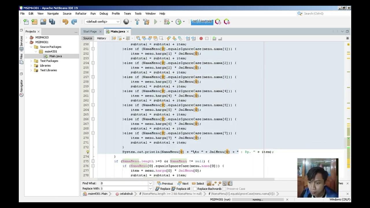 Pembuatan Aplikasi Java Kasir Restoran (Tanpa Struktur Perulangan) - Netbeans - YouTube