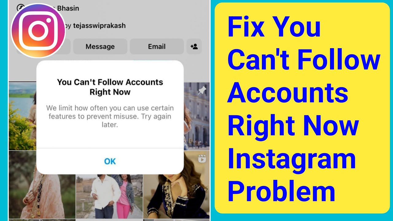 You Can't Follow Accounts Right Now Problem 2024 | How to Fix You Can't ...