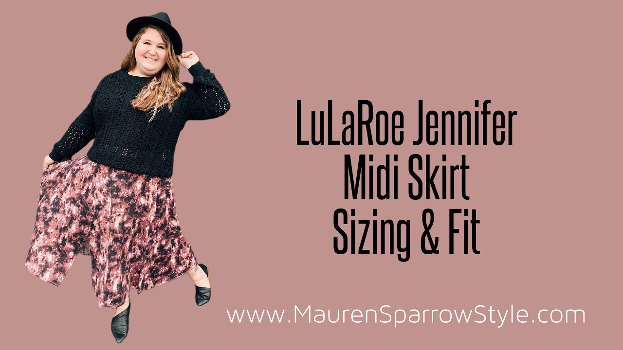LuLaRoe Jennifer Sizing | Fit & feel of this brand-new midi skirt ...