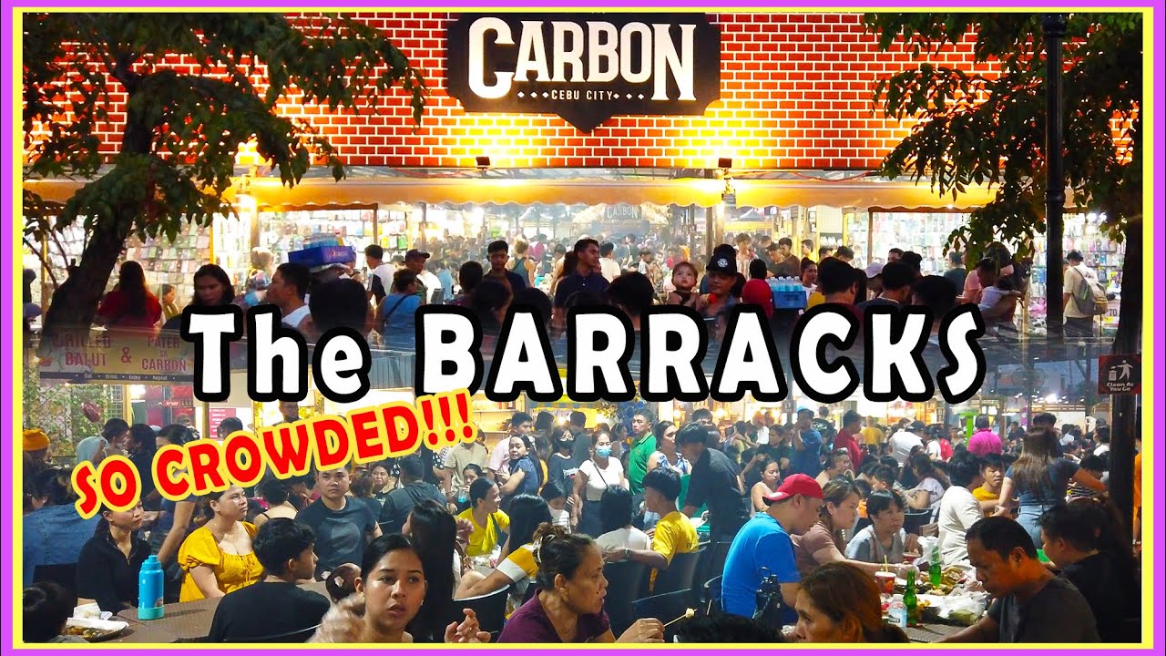 Newest Hawker Center in Cebu - The Barracks Night Walkthrough - YouTube