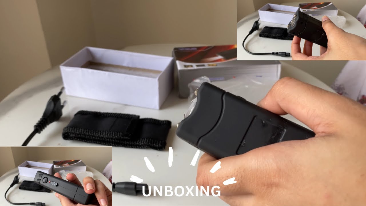 UNBOXING STUN GUN / TASER | PRICE |QUALITY | Rechargeable | Battery ...