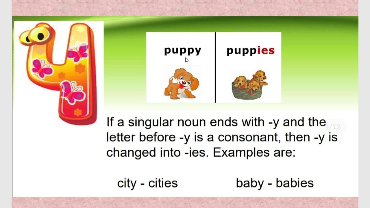 Noun numbers 1 - YouTube