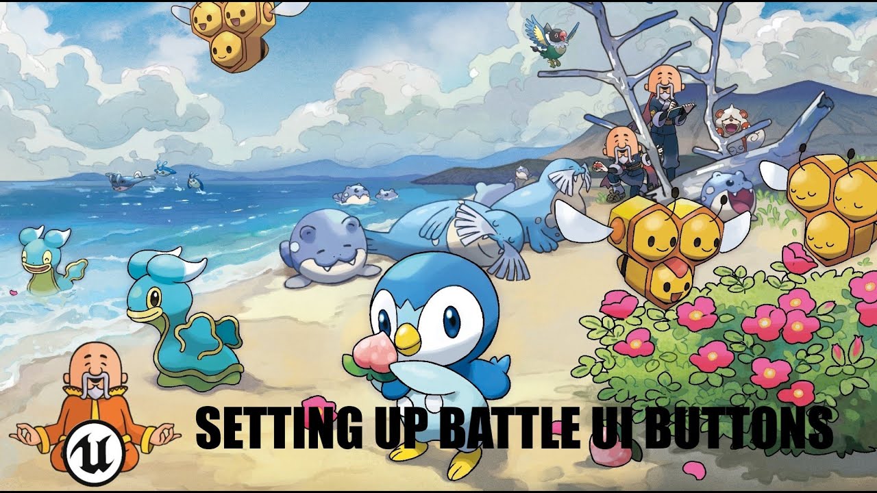 Battle Widget Buttons - #15 Pokémon Clone Unreal Engine 5.1 Tutorial ...