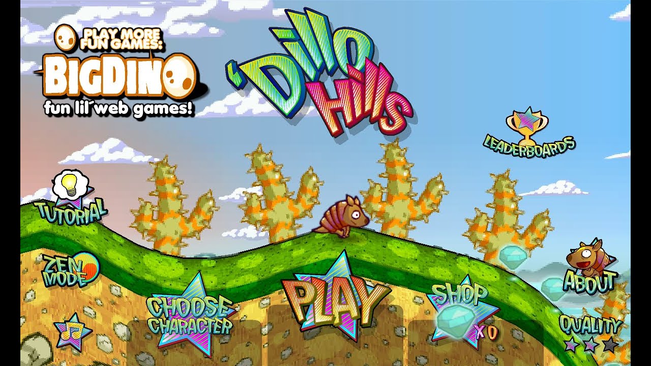 Dillo Hills (Flash Game) - YouTube