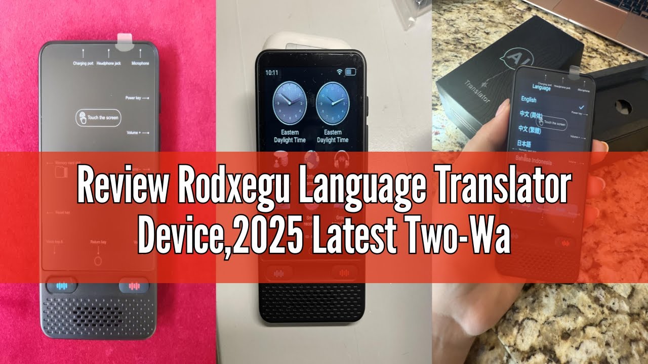 Review Rodxegu Language Translator Device,2025 Latest Two-Way Language ...