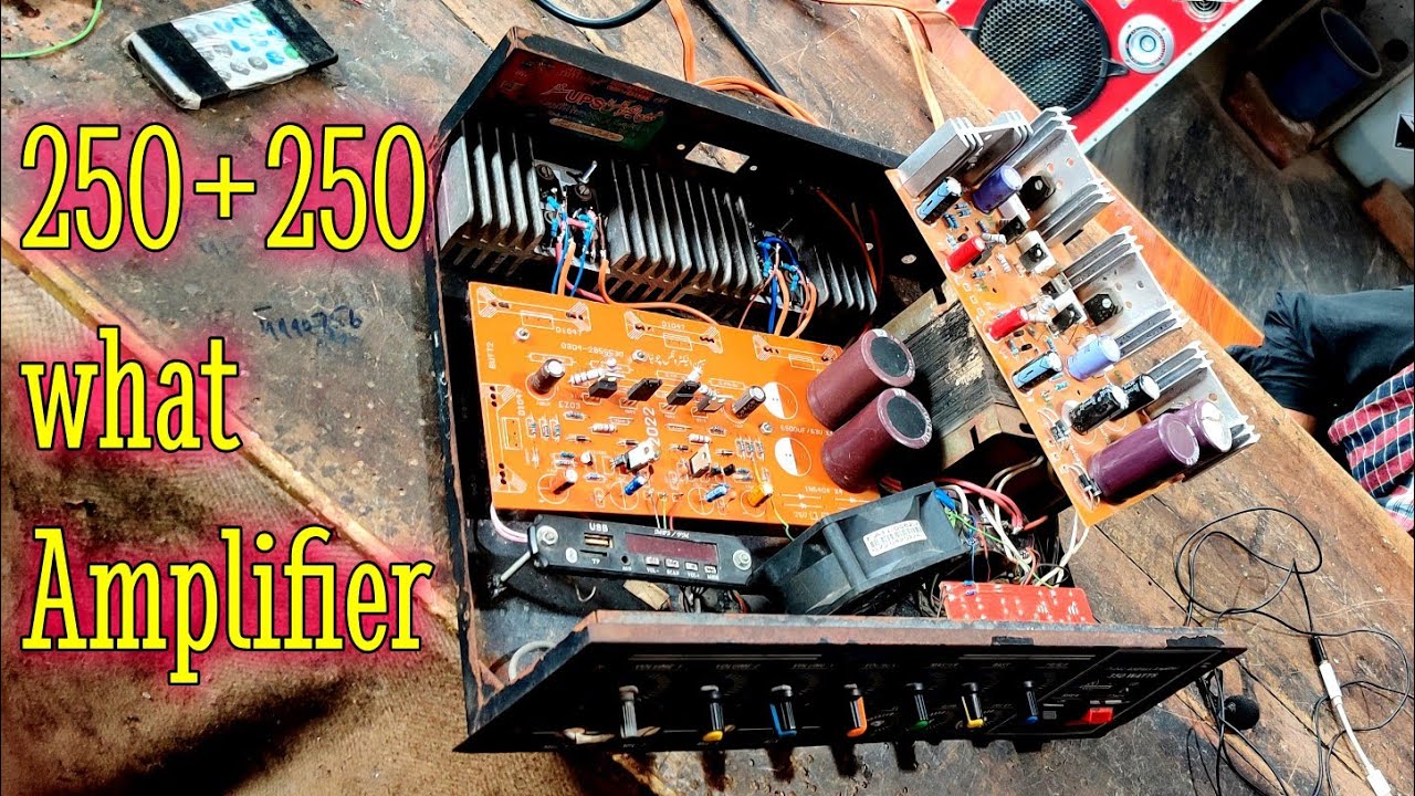 250+250 what Amplifier 220 volt F16 bored - YouTube