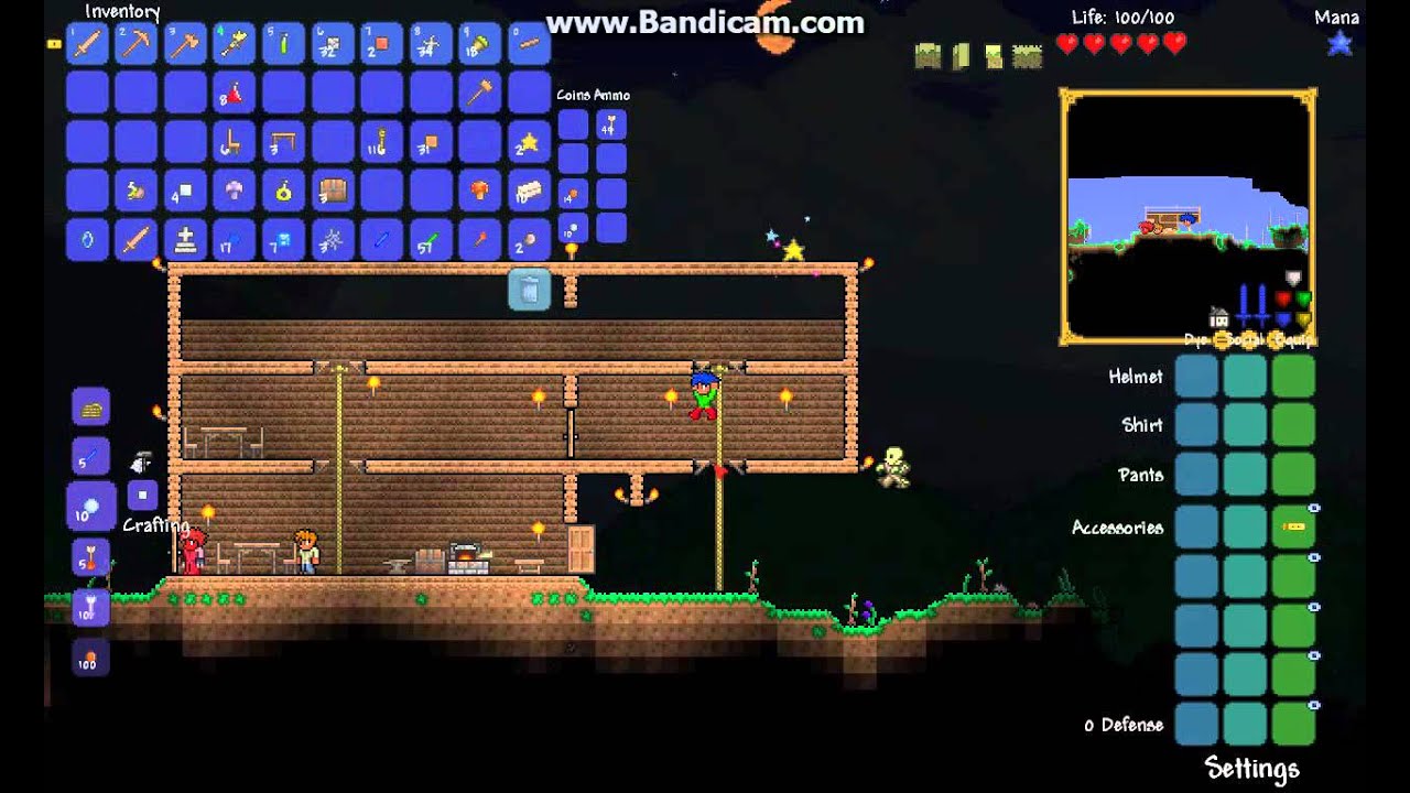 Terraria Episode #3 Night Time :/ - YouTube