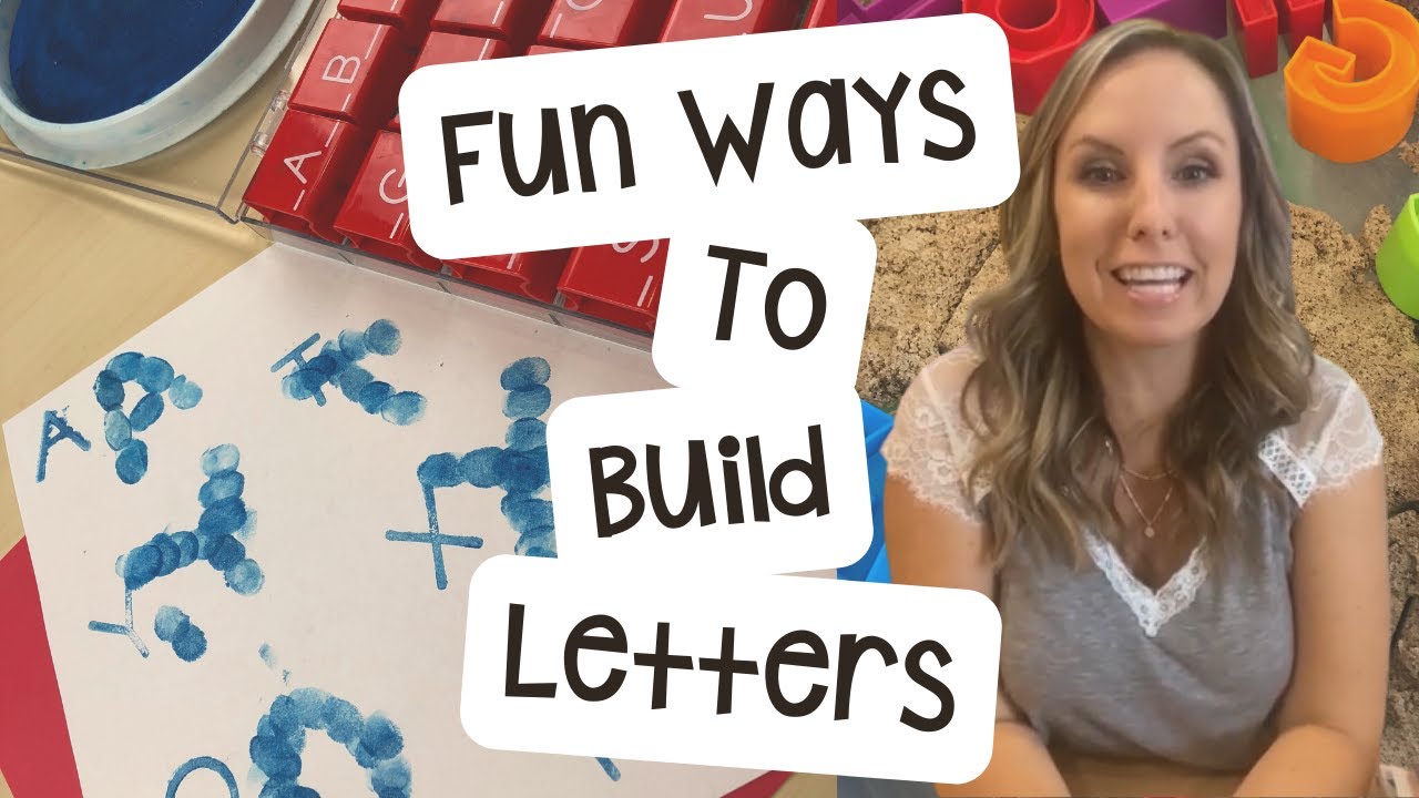 Fun Ways to Build & Make Letters for Preschool, Pre-K, and Kindergarten ...
