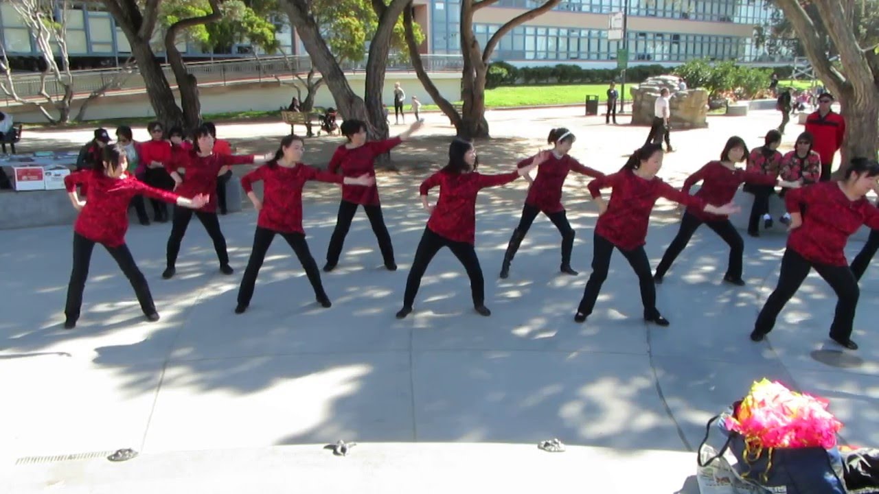 Performance #4 水云间 2/21/2016 San Francisco Chinese Line Dance 三藩市鳳凰飛健舞社 ...