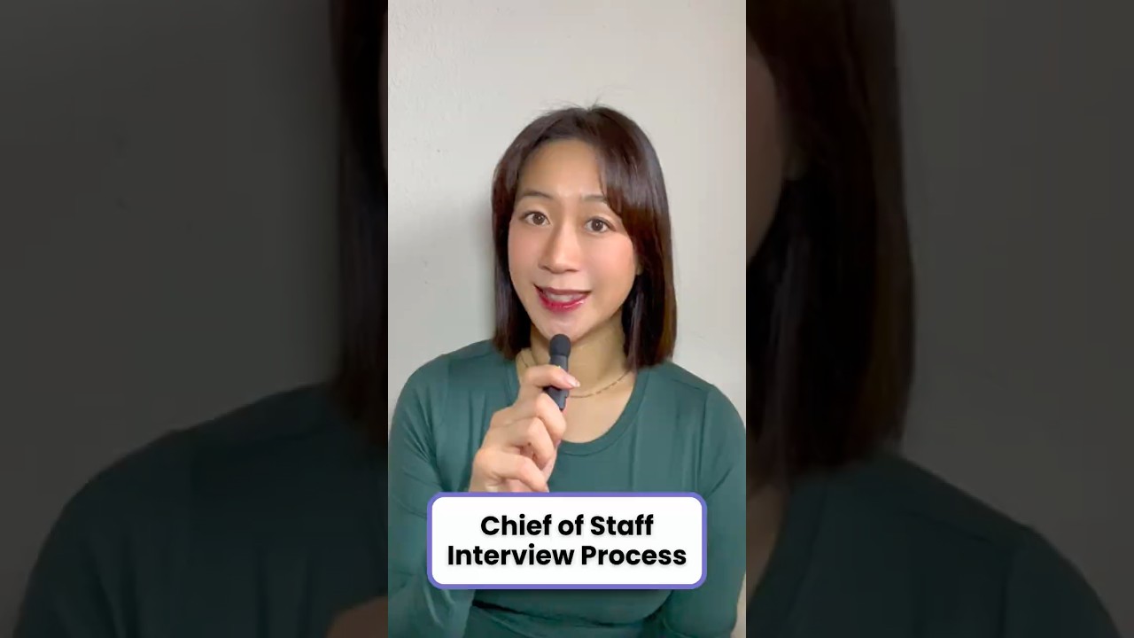 Chief of Staff Interview Process - YouTube