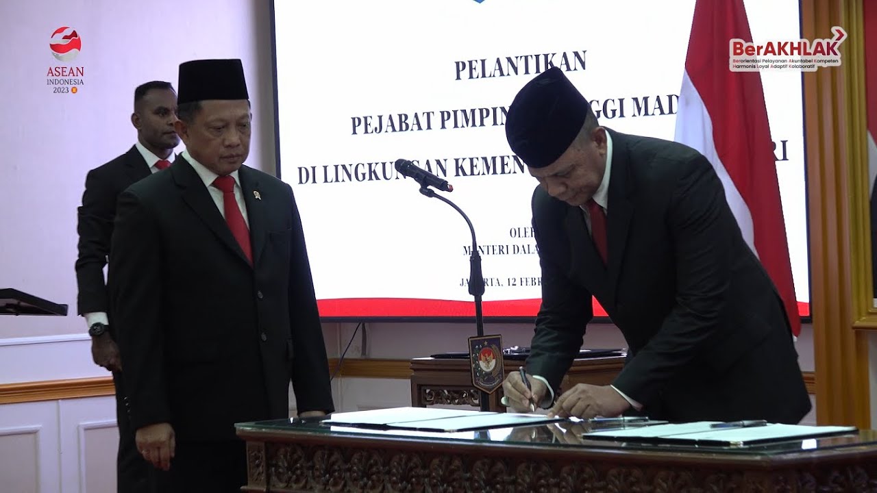 MENDAGRI RESMI LANTIK LA ODE AHMAD P. BOLOMBO SEBAGAI DIRJEN BINA ...