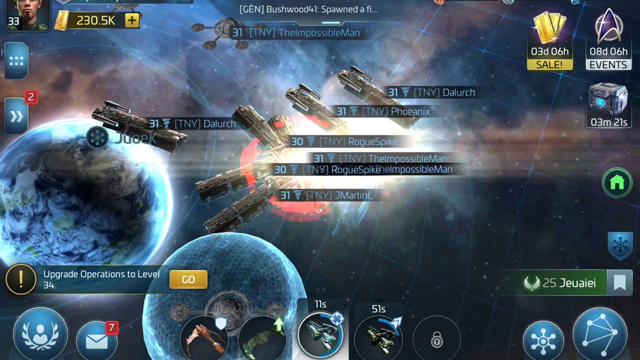 STFC: Ships getting stuck during raid - YouTube