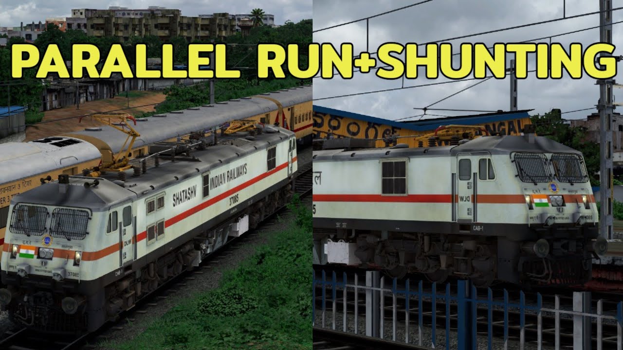 PARALLEL RUN WITH ICF TRAIN+SHUNTING|DEPARTING|TRAIN SIMULATOR|RAILWORKS GAMEPLAY|RAILWORKS ...