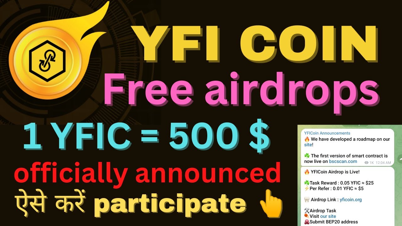 YFI Coin Airdrop is Live | YFI coin free airdrops | official ...