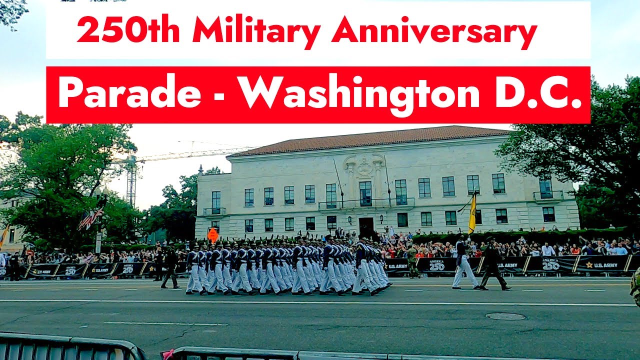 🇺🇸🥁Military Parade to celebrate 250th Anniversary of U.S. Army ...