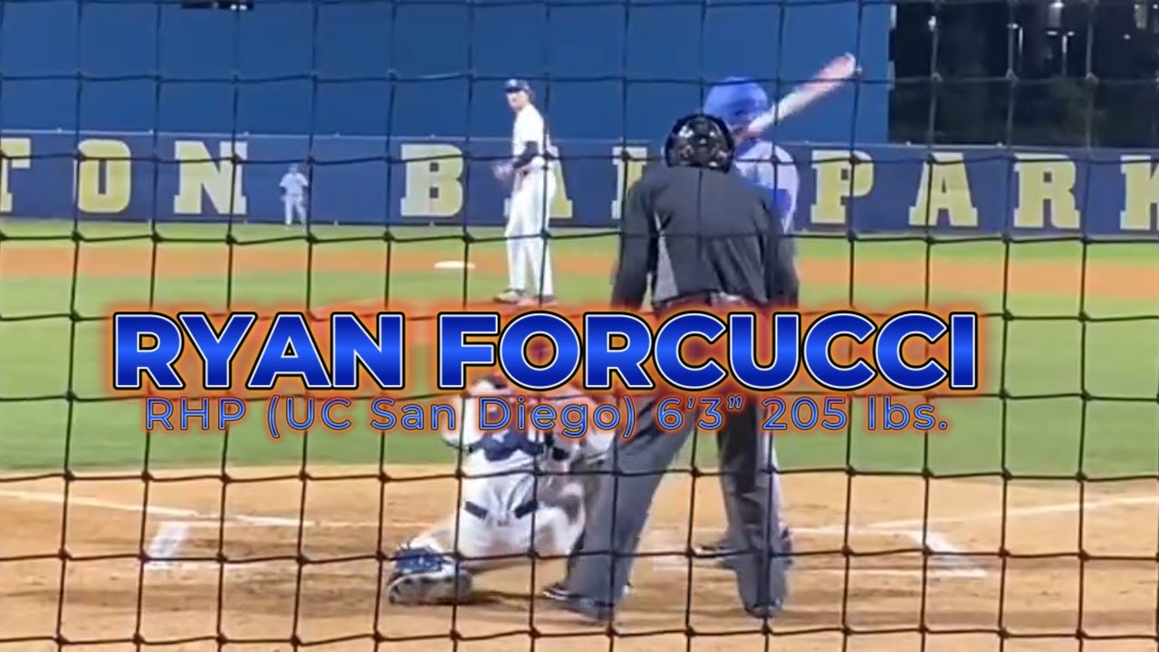 RYAN FORCUCCI - RHP (UC San Diego) 2024 MLB Draft Prospect Video ...
