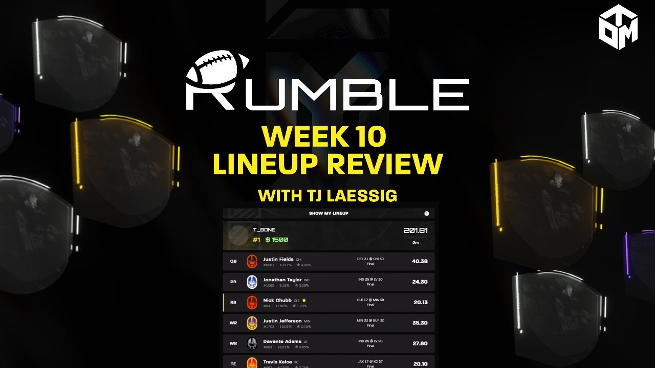 Week 10 OTM Rumble Lineup Review - Justin Fields SMASH GAME - YouTube