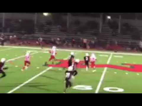 Jadon Porter of Lorena Leopards 7A jukes and shakes his way to the end ...