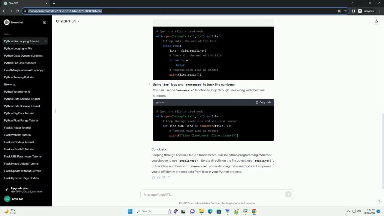 python loop through lines in file - YouTube