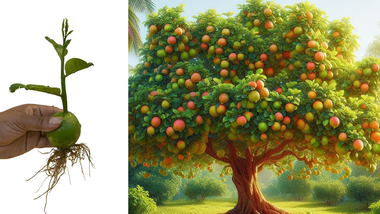 How I growing Orange tree with amazing technique | Orange tree full of ...