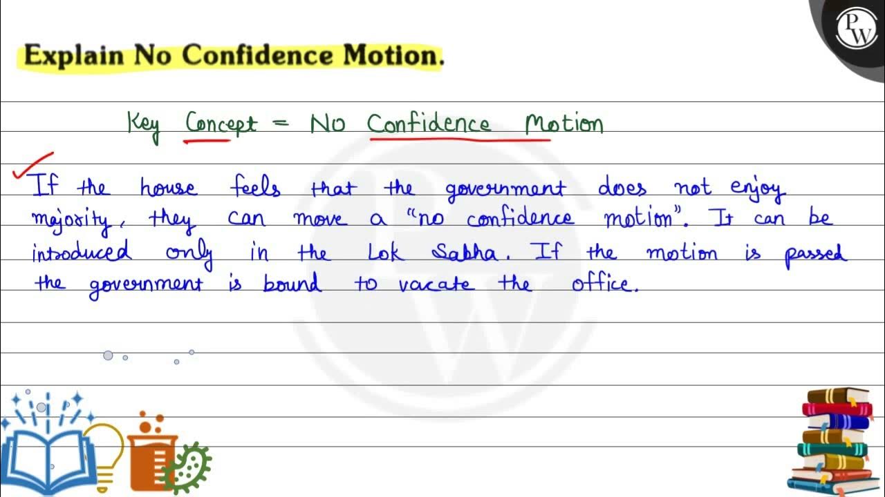 Explain No Confidence Motion. - YouTube
