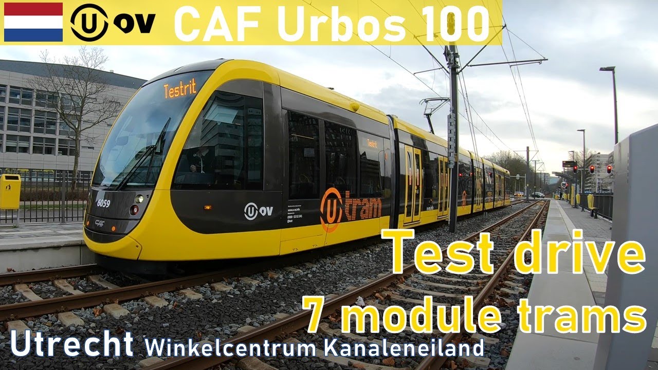 Testdrive CAF Urbos Tram, Utrecht - YouTube