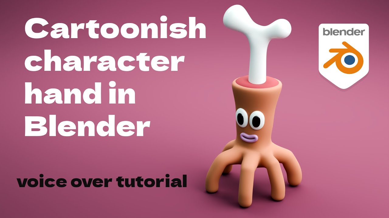 Cartoonish character hand in Blender | Beginner Tutorial | - YouTube