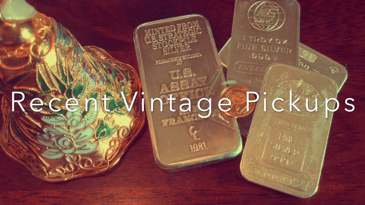 1986 Gold Panda (1/20 oz), Vintage Silver Bars, SWEET 🔔 - YouTube