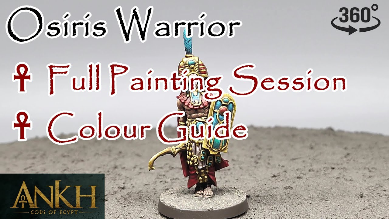 Ankh Miniature Painting E04_Osiris Warrior from Ankh Gods of Egypt Cmon ...