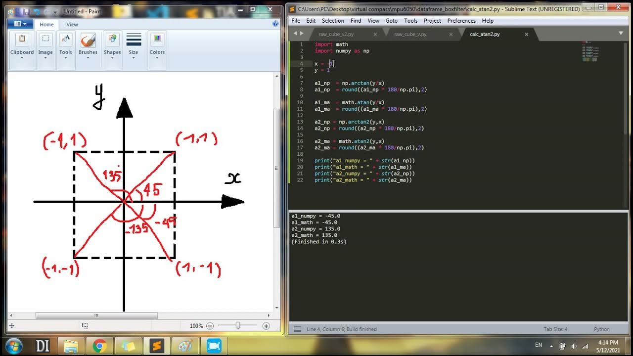 Python_24 Atan2 function - YouTube