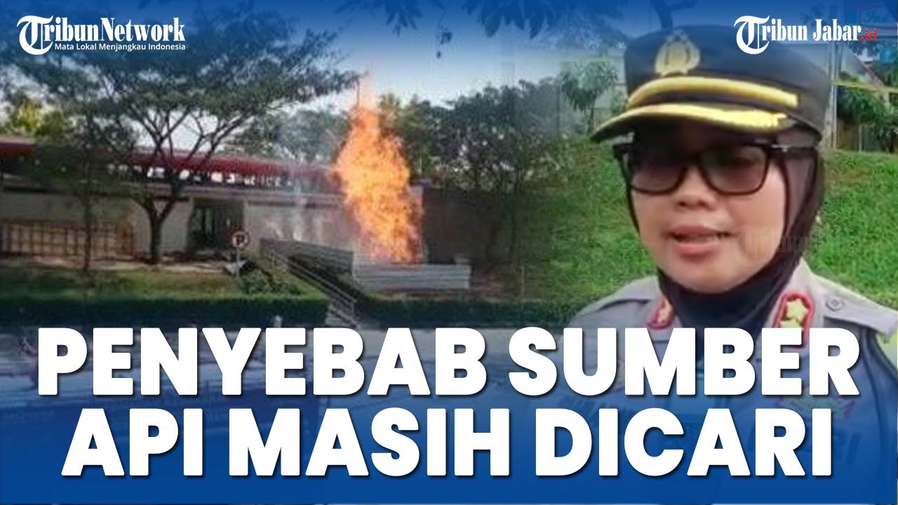 API MASIH MENYEMBUR SETINGGI 12 METER DI REST AREA 86 TOL CIPALI ...